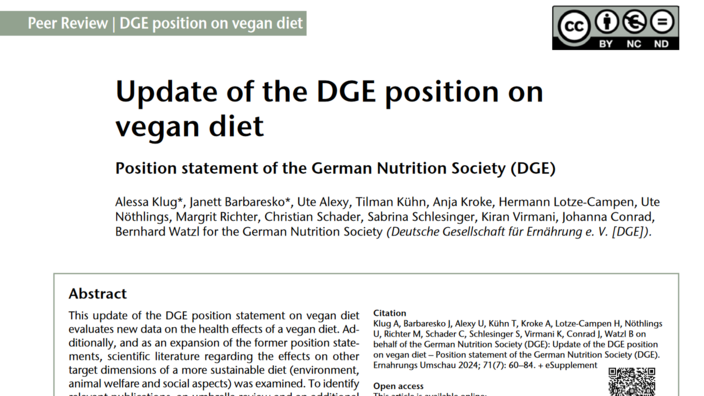 The German Nutrition Society | DGE